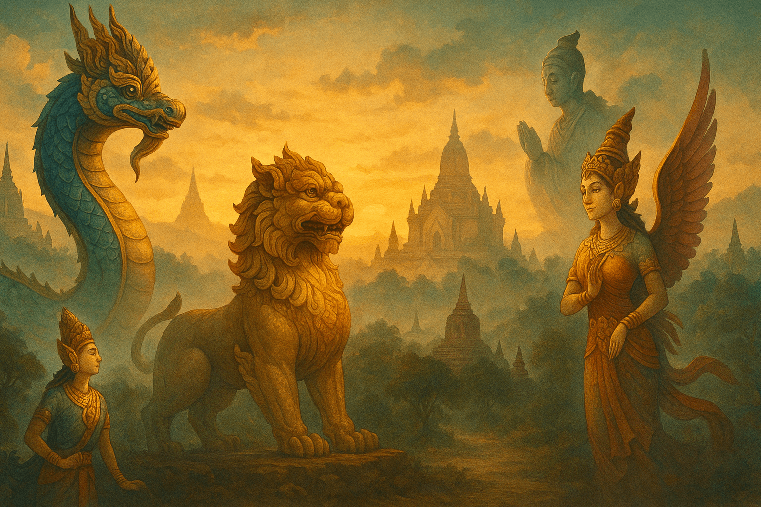 Myanmar Mythical Creatures in Burmese Folklore Tales